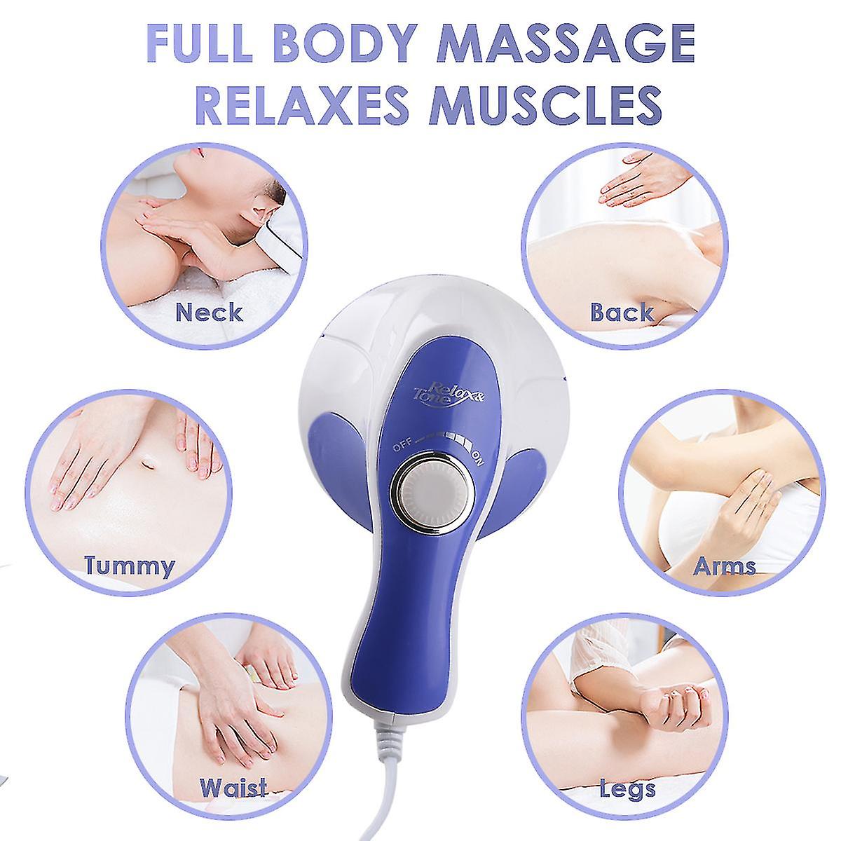 5 Headers Spin Body Massager Relax Spin Tone Slimming Lose Weight Burn ...