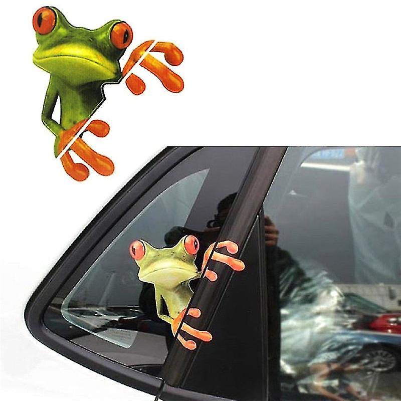 2 Types Funny Frog Car Stickers 3d Stereo Truck Window Decal Graphics ...