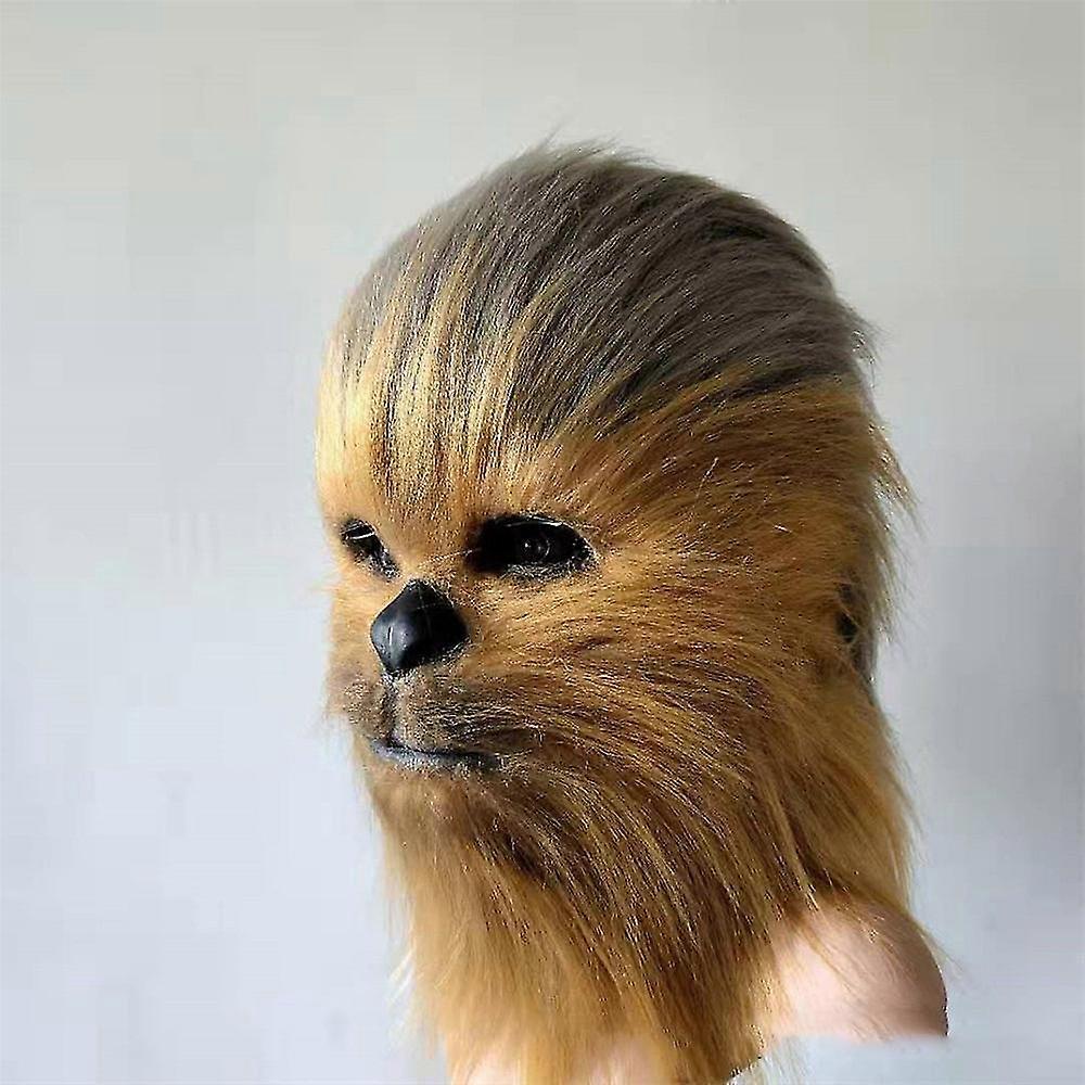 Star Wars Chewbacca Cosplay Full Head Mask Chewie Halloween Carnival ...