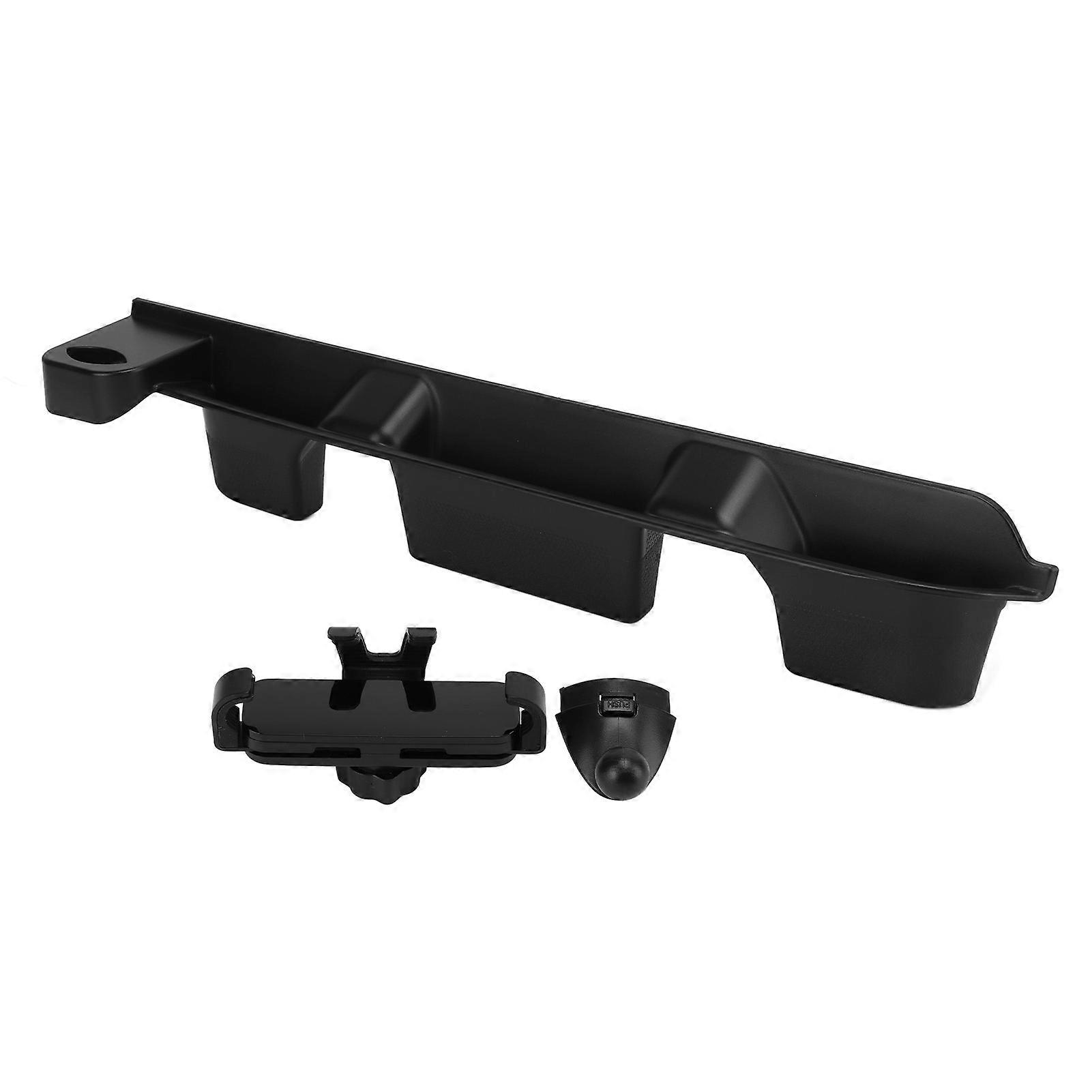 Car CoPilot Front Storage Box with Phone Holder Black Replacement for ...