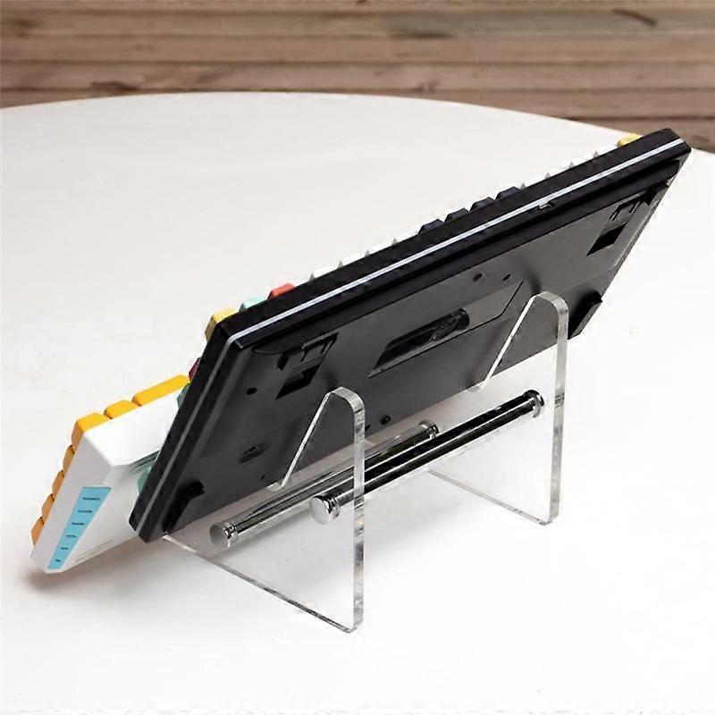2-Tier Keyboard Display Stand Clear Acrylic Tablet Stand Mechanical ...