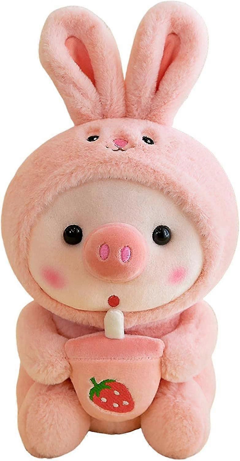 Pig Plushie - Cartoon Shape Pig Tea Plush | Lively Expression Pig Milk ...