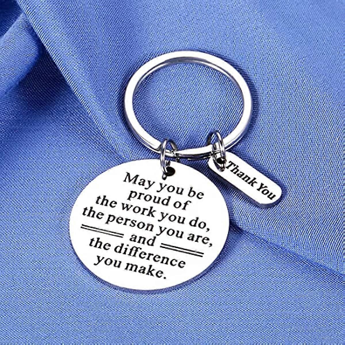 Coworker Leaving Gifts Thank You Inspirational Keychain Team ...