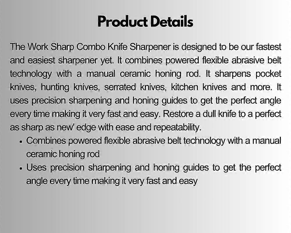 Work Sharp WSCMB Gray-Colored Combo Cutting Tool Sharpener | Fruugo UK
