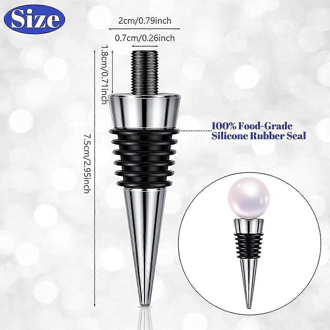 16 Pieces Metal Cork Blank Wine Cork Kit Reusable Wine Cork Insert Set ...