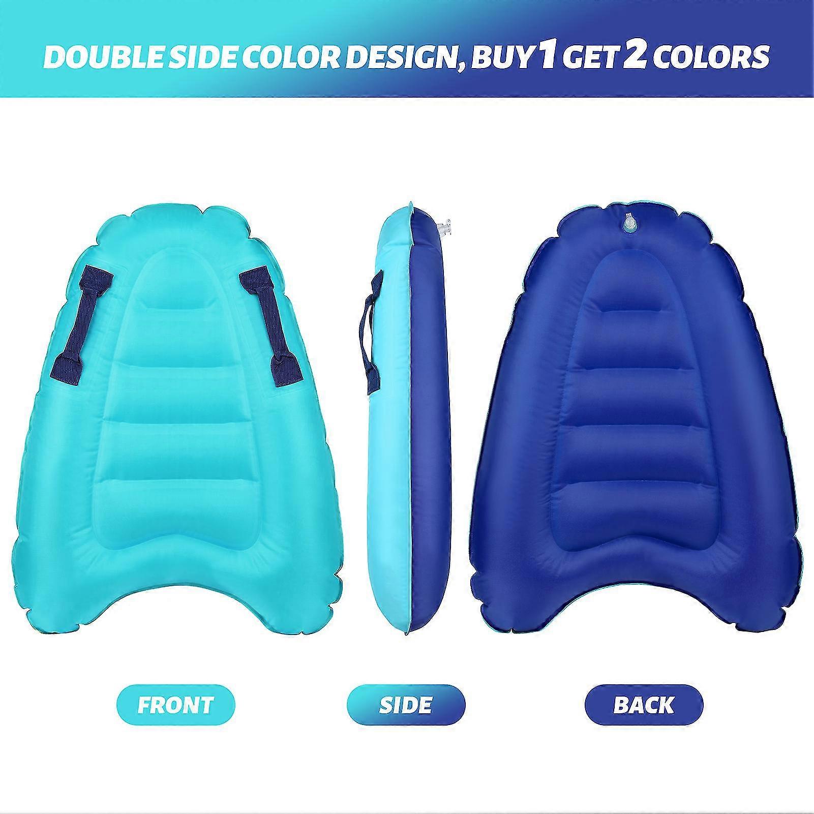 Inflatable Surfboard With Handles Kids Adults Inflatable Swimming Board ...