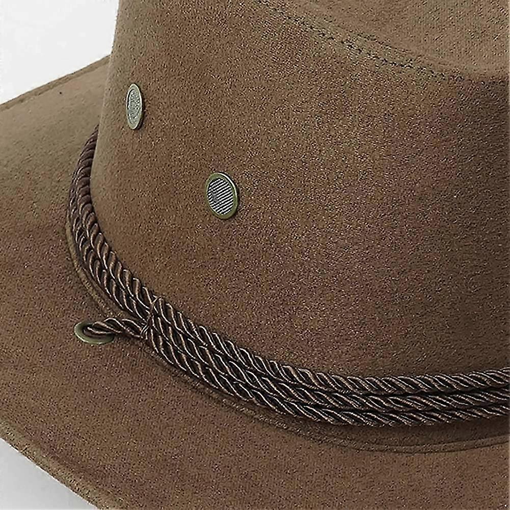 American Western Cowboy Hat Outdoor Sun Hat Riding Hat Big Brim Cowboy ...