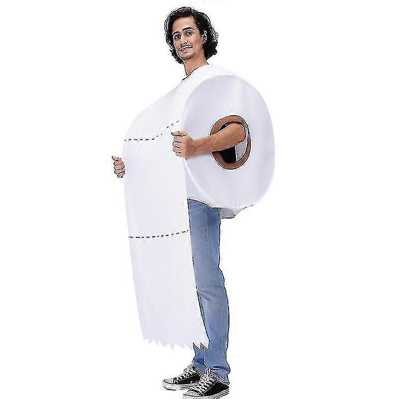 Giant Toilet Paper Roll Adult Halloween Costume | Hilarious Costume For ...