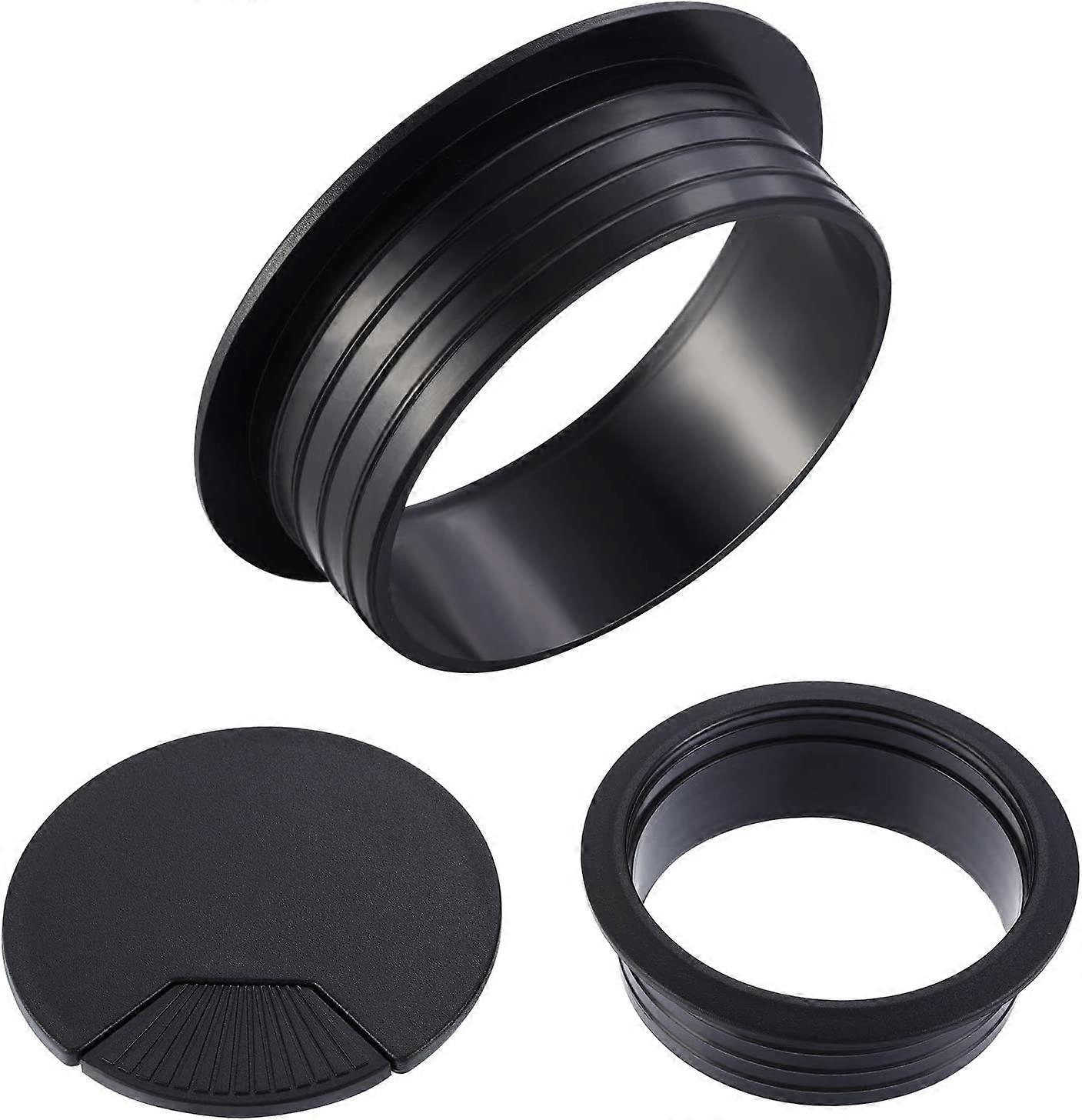 10 Packs Office Black Cable Wire Eyelet Cord, Eyelet Plastic Cord for ...