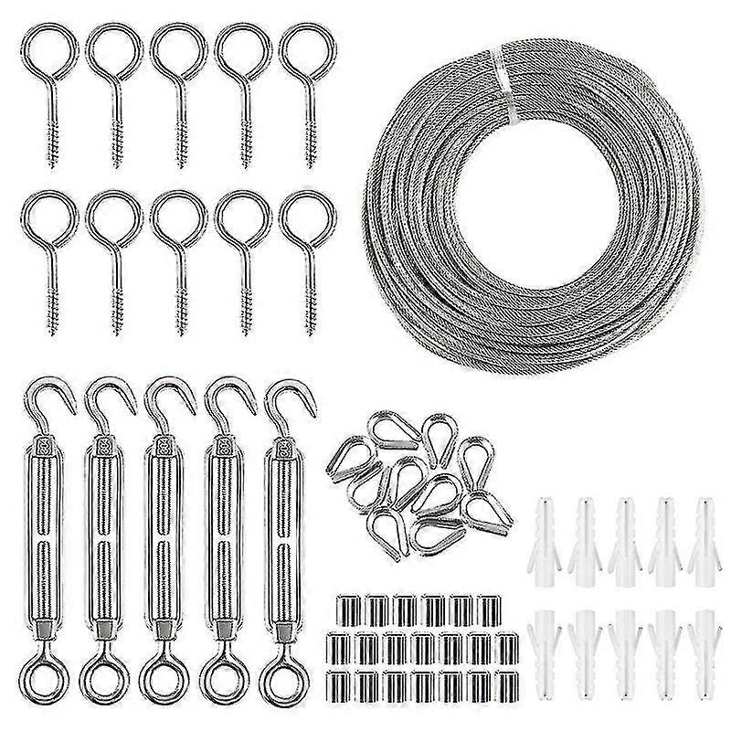 Wire Rope Kit, Garden Steel Wire Rope Tensioner, Stainless Steel Rope ...