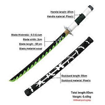 80cm Demon Slayer Katana Anime Sverd Cosplay Våpen Rekvisitt Zenitsu ...
