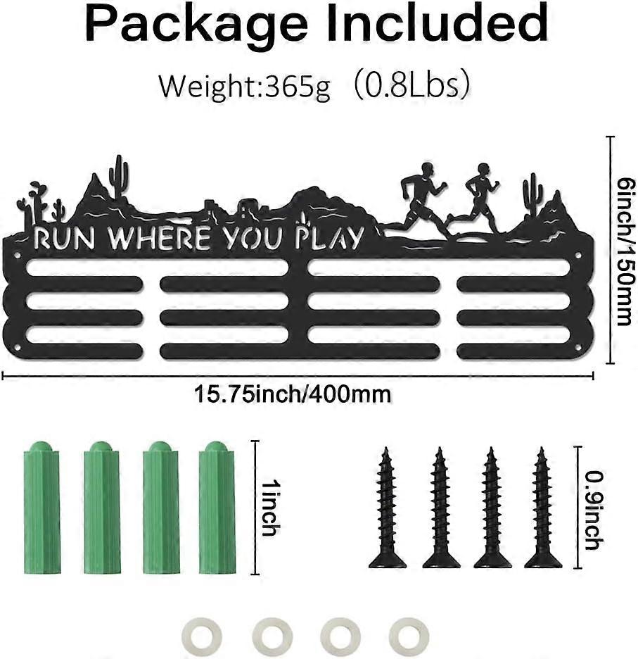Desert Running Medal Holder Cactus Landscape Medals Display Run Where ...
