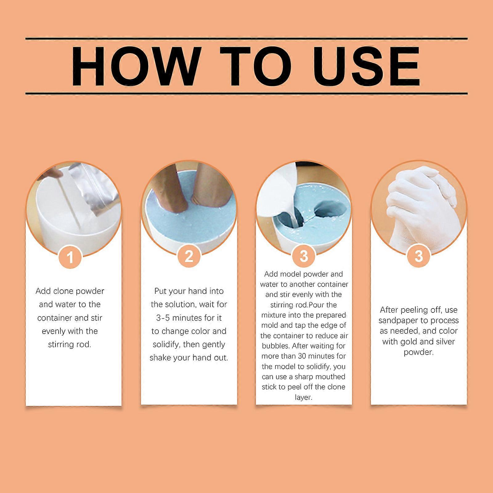 3d Plaster Model Set, Hand Model Powder Clone Powder Three-Dimensional ...