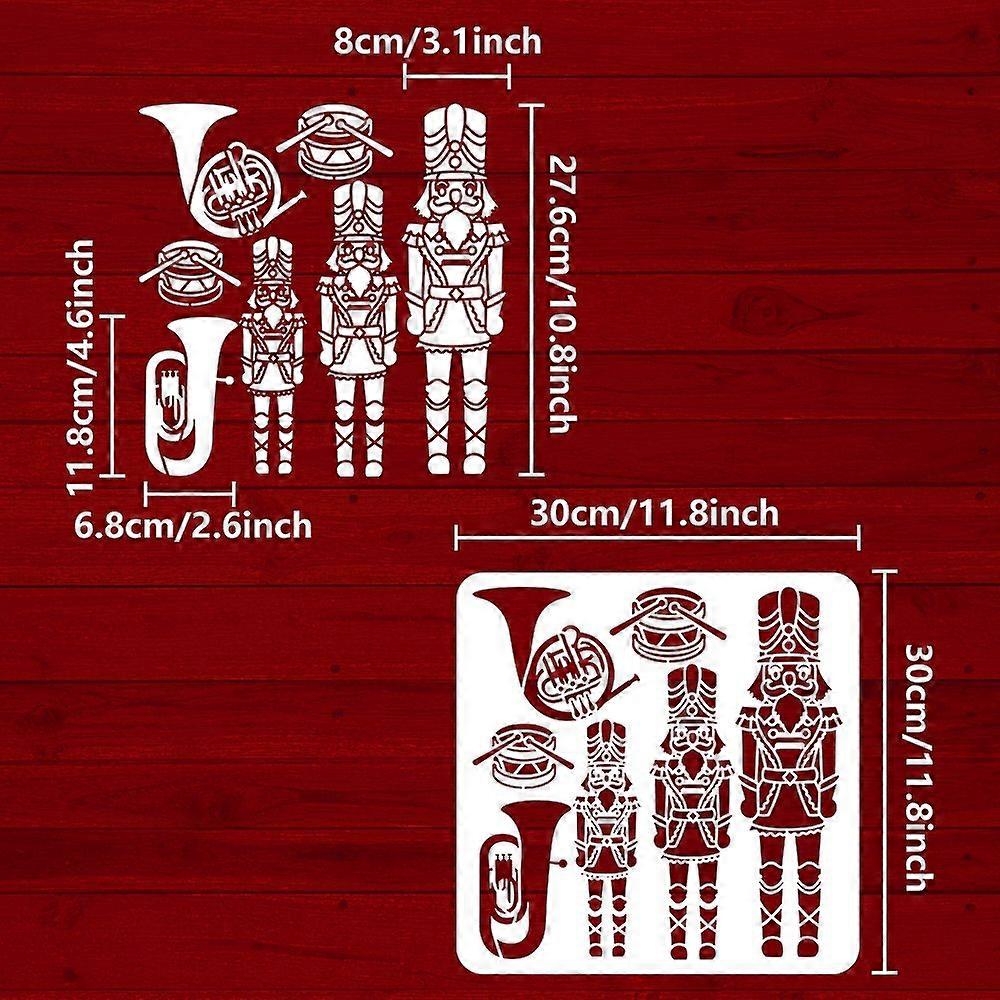 Nutcracker Painting Stencil 11.8x11.8inch Reusable Musical Instruments ...