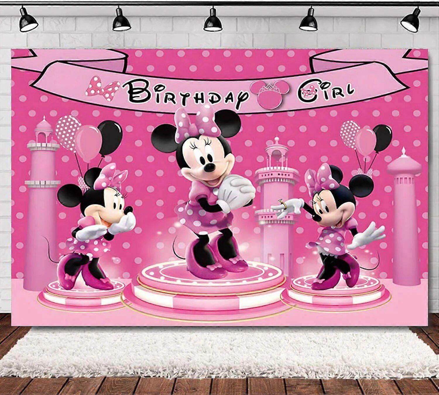 Minnie Mouse Happy Birthday Poster Minnie Mouse Birthday Party