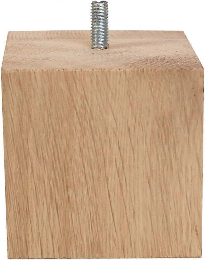 Britwood 80x80x80 MM Wooden OAK Square Block Furniture Replacement Legs ...