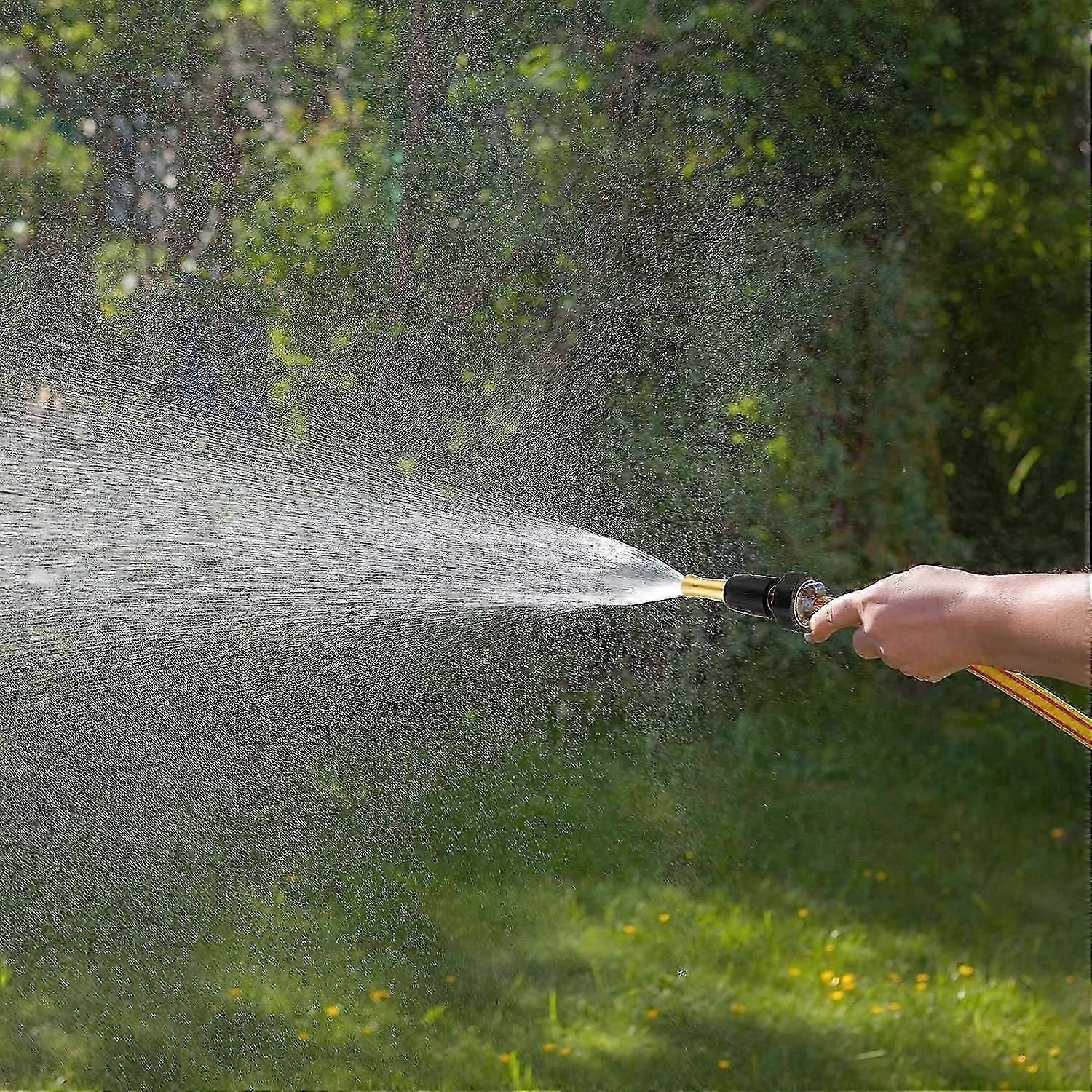 4 Pack Heavy Duty 3/4" Brass Nozzle Hose Adjustable Garden Water Nozzle ...