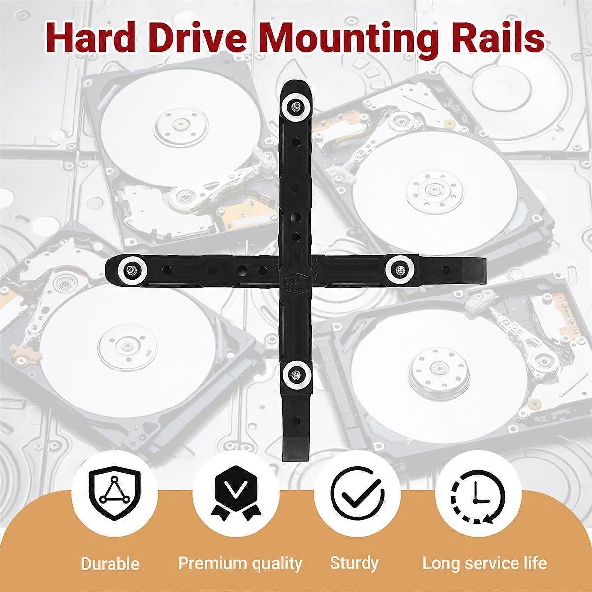 Cooler Master 4 Pack Chassis Hard Drive Mounting Rails Chassis,Black ...