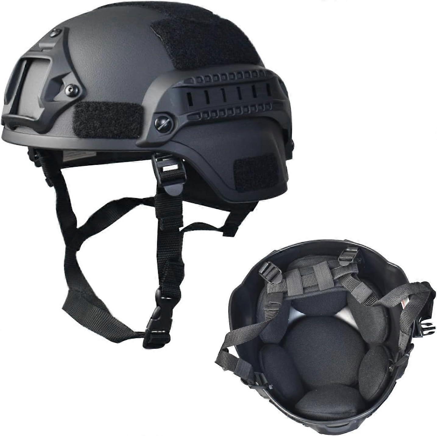Tactical Mask and Fast Helmet,Protective Full Face AntiFog Clear Goggle ...