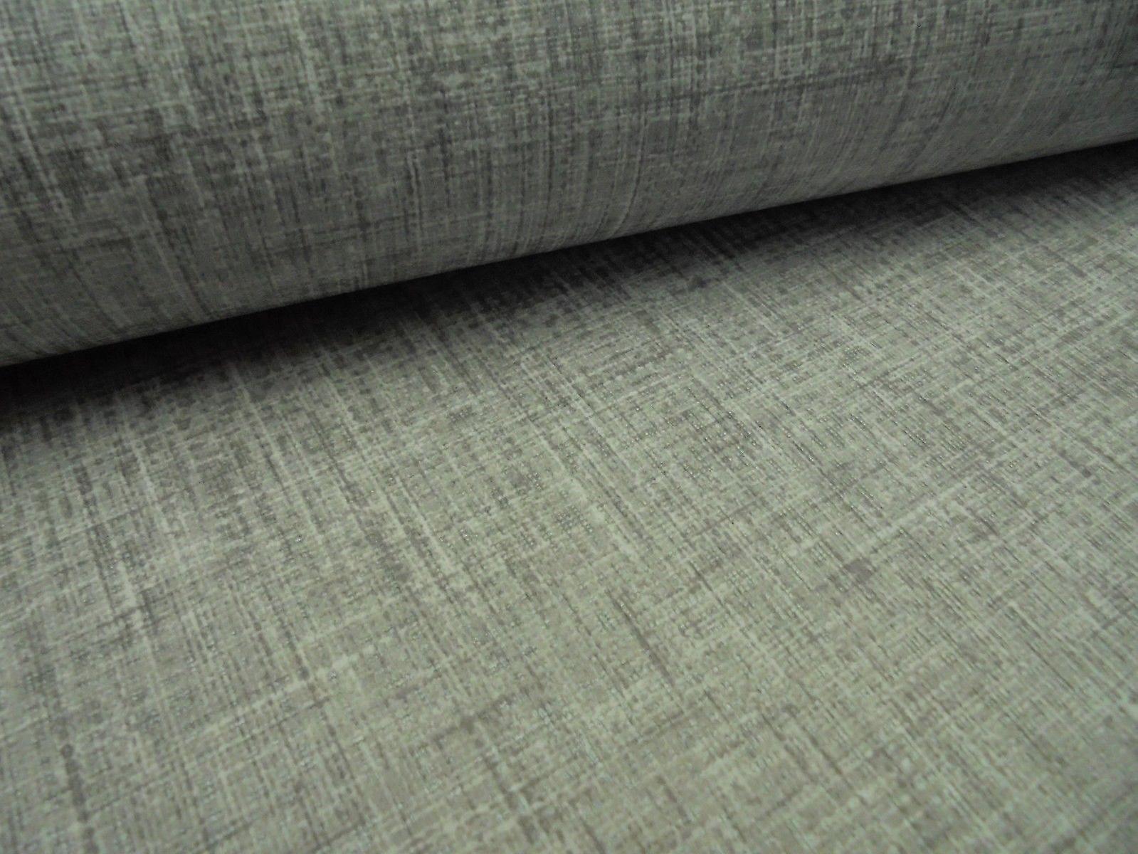 Linen Textured Wallpaper Arthouse Mid Grey Plain Woven Effect ...