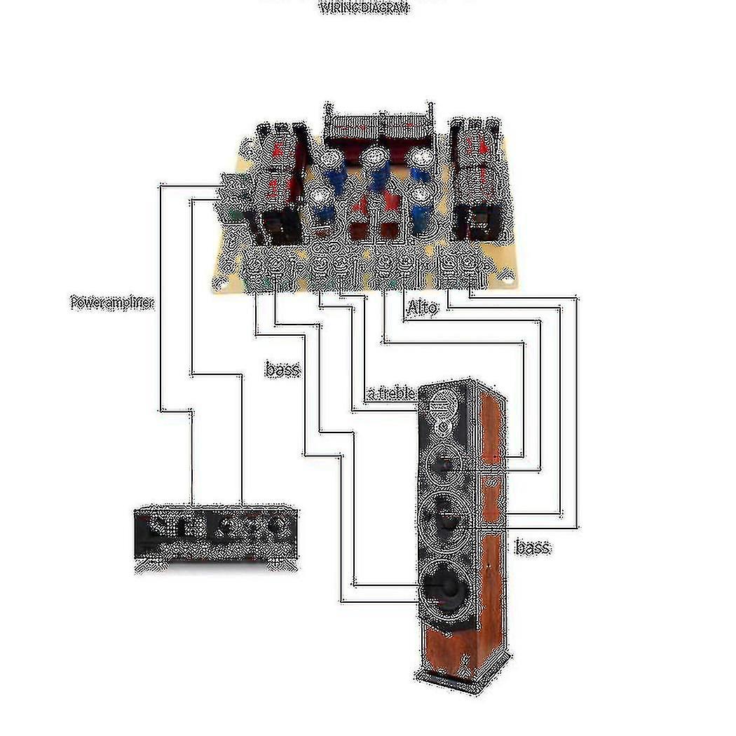 120w 4 Way Crossover Audio Speaker Crossover Dual Bass + Midrange ...