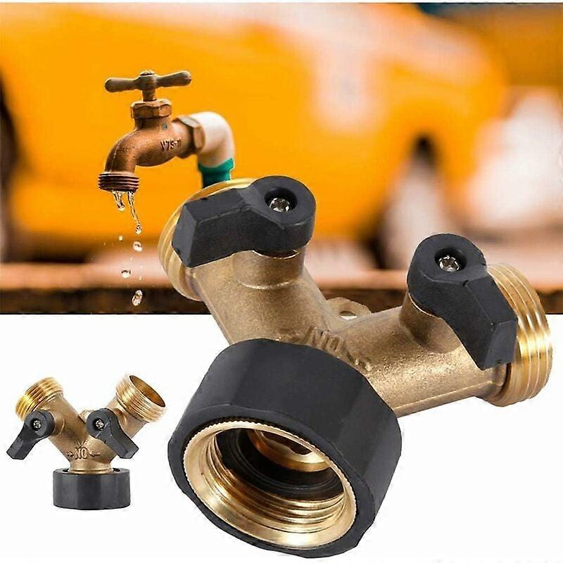 Double Tap Washing Machine, Splitter 2-Way Y-Tap Fitting for 3/4 ...