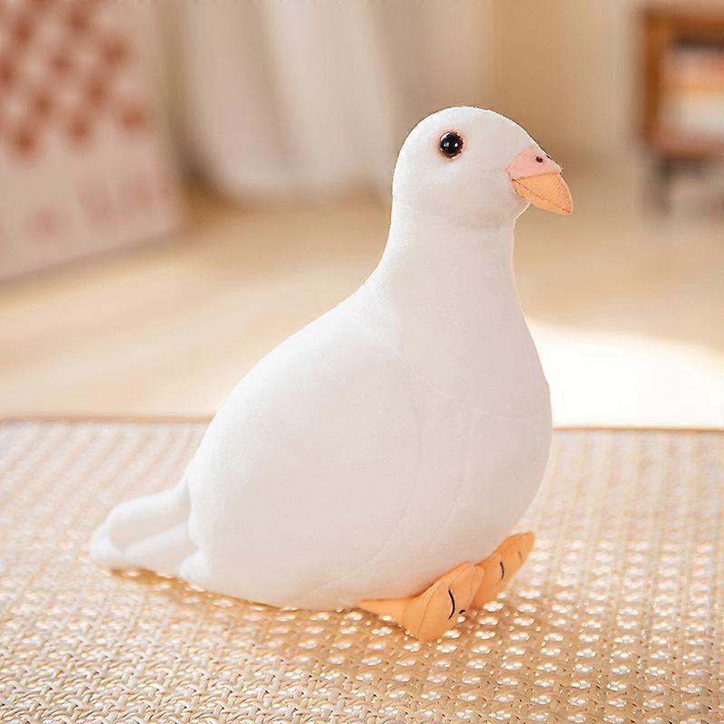 Simulation Cute Grey Pigeons Plush Toy White Rock Pigeon Dolls Peace ...