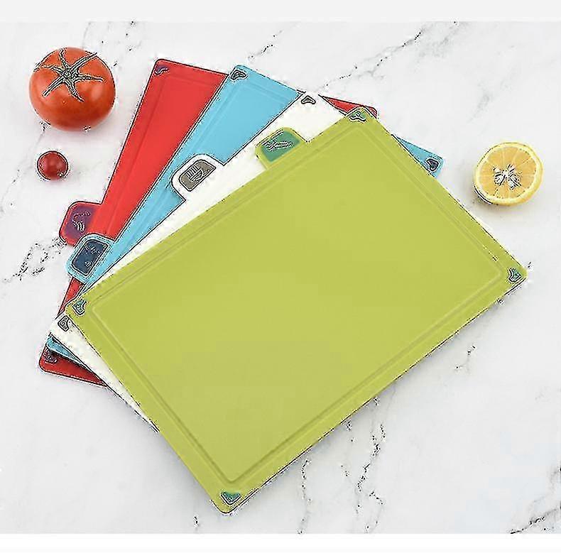 Coloured Chopping Board Set & Stand | Non Slip Set Of 4 Colour Coded ...