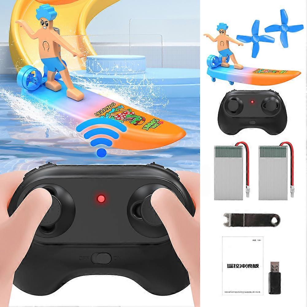 2 in 1 Remote Control Boat 2.4G RC-Surfer Water Surfboard Land Water ...