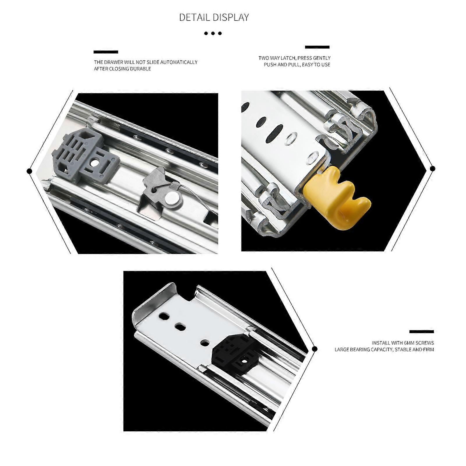 1 Pair Industrial Drawer Slides with Lock for Vending Machines Replace ...