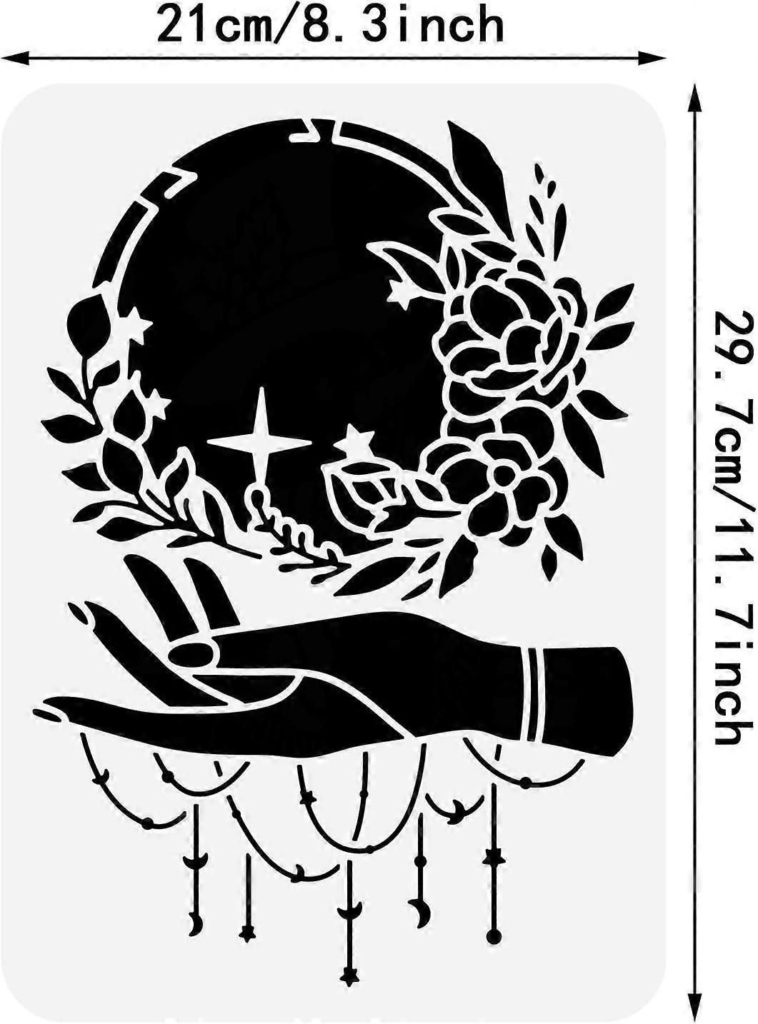 Crystal Ball Stencil Magic Hand Drawing Painting Stencils Reusable ...