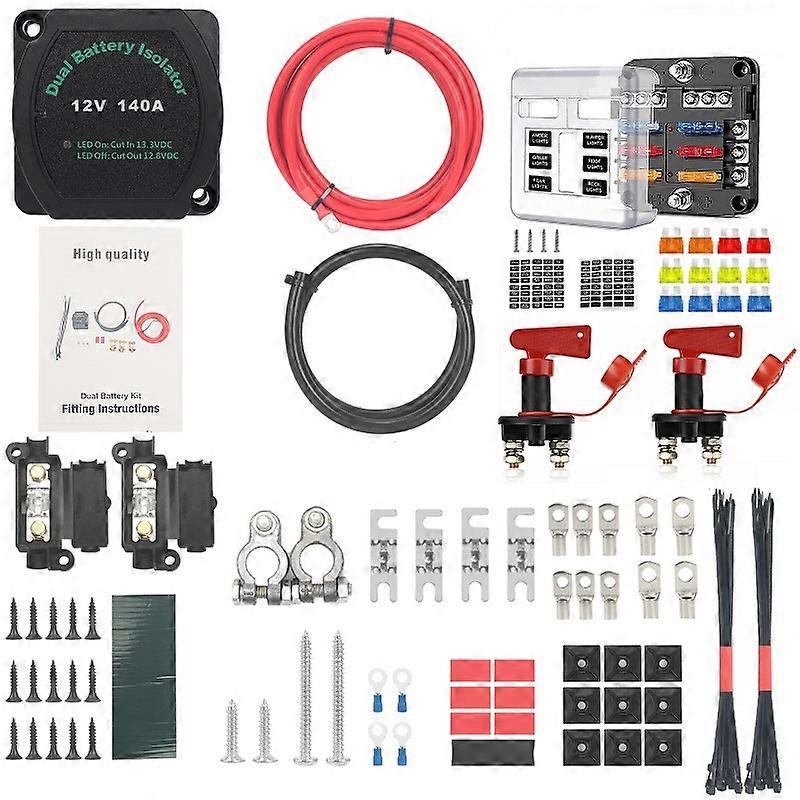 Voltage Sensitive Split Charge Relay Set 12V AMP VSR 110Amp For Camper ...