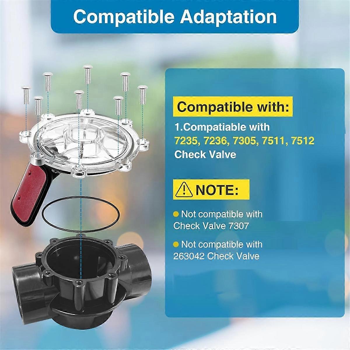 7056 Check Valve Covers with Flapper Assembly Compatible with for ...