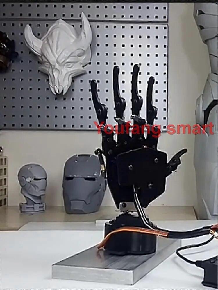 6 Dof Robotic Arm With 5 Dof Bionic Robot Hand Finger Claw For Raspberry Pi 5arduino Robot Kit