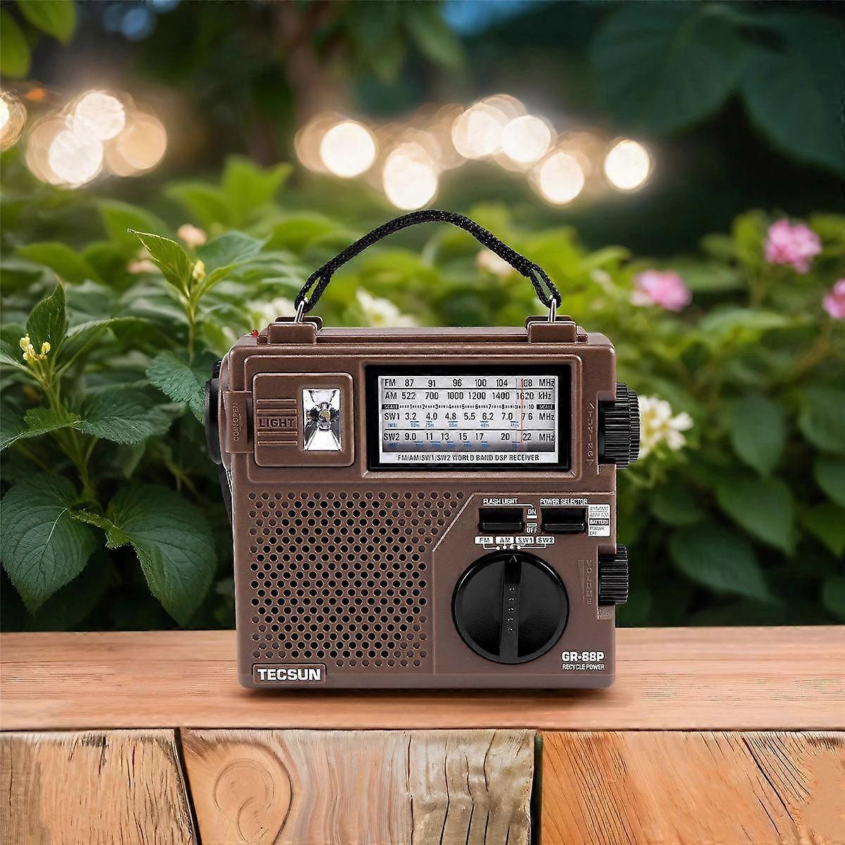 -88P Digital Radio Receiver Emergency Light Radio Dynamo Radio with ...