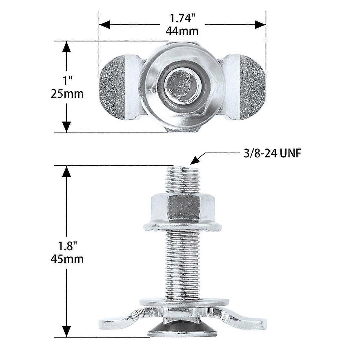L Track Threaded Stud Fittings L-Track Threaded Double Stud Lug Fitting ...