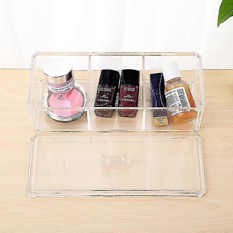 Tea Bag Storage Box, Clear Acrylic Tea Bag Container 3 Compartments ...
