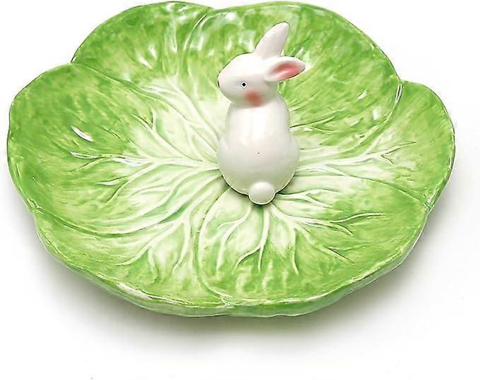 Cute Cartoon Cabbage with Rabbit Shaped Ceramic Bowls, Adorable Cartoon ...
