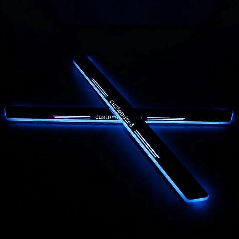 Trim Pedal LED Car Light Door Sill Scuff Plate Dynamic Streamer Welcome ...