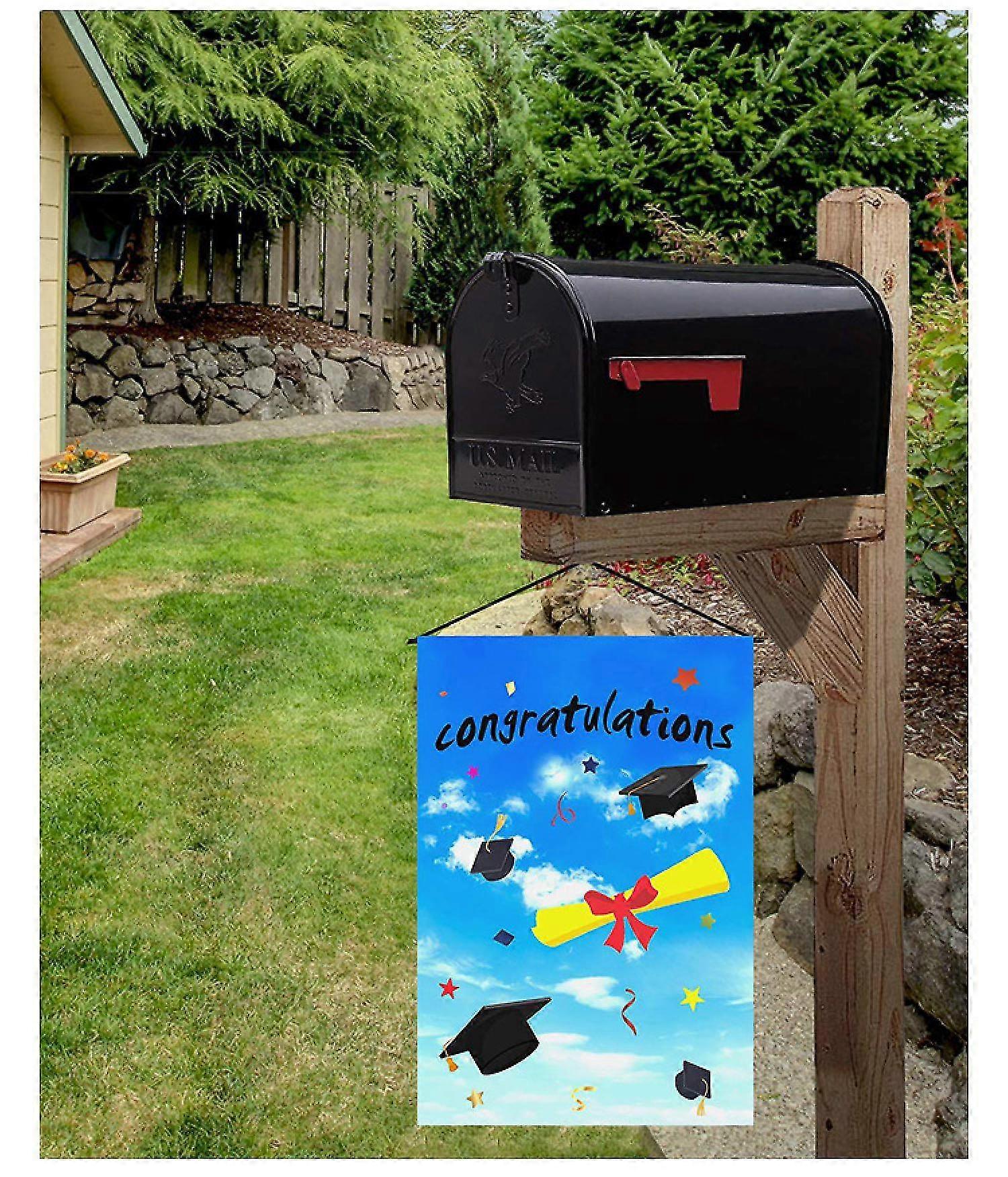 Shxx Tillykke Grad Graduation Cap Konfetti Flag Garden Banner Fejre ...