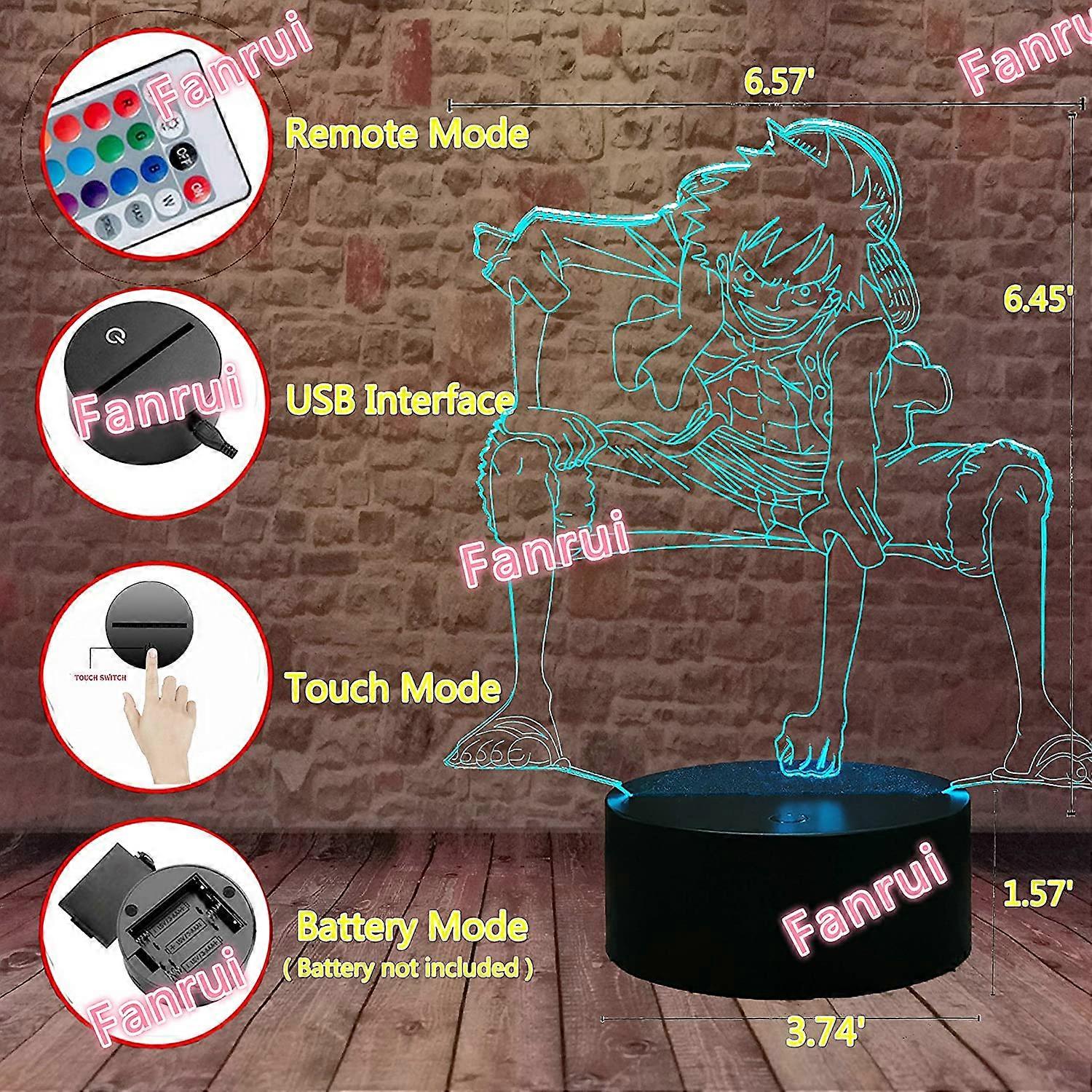 Monkey D. Luffy -Paramount War- Anime Luffy 16 Colors Change USB ...