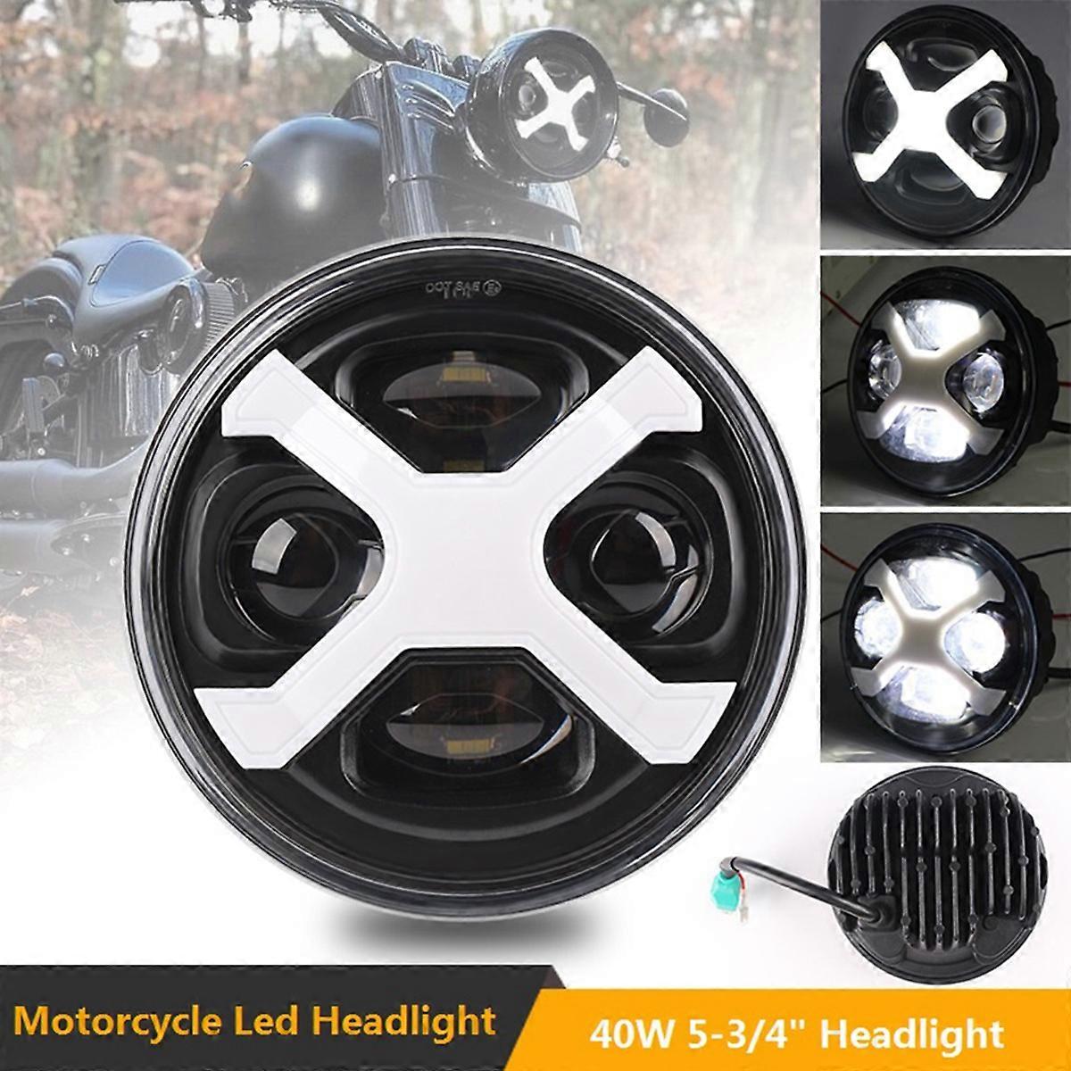 Motorcycle 5.75 Inch Round Led Headlight 40W 5-3/4Inch Headlight for ...