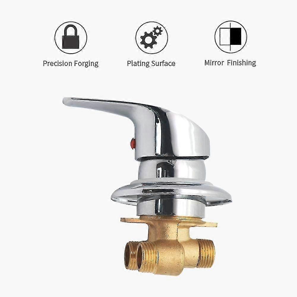 Shower Cabin Mixer Tap Brass Shower Faucet Outlet Diverter Chrome ...