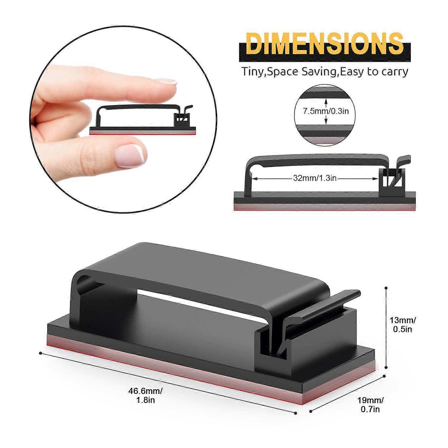 50 Pack 3M Adhesive Cable Clips for Ethernet Cables and Cable ...