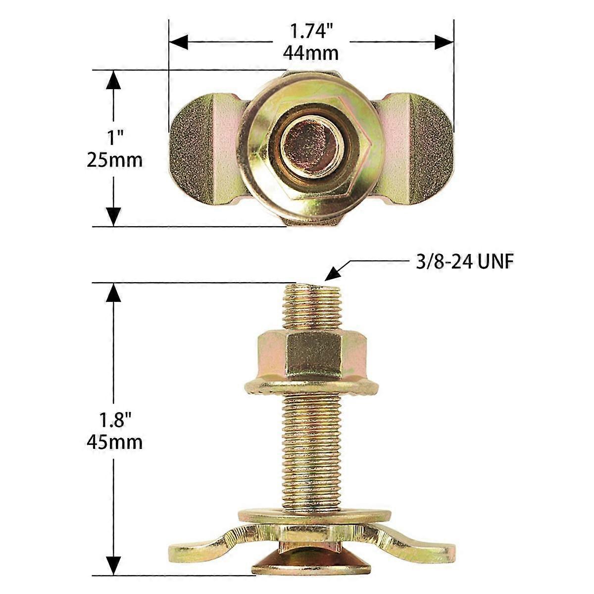 L Track Threaded Stud Fittings L-Track Threaded Double Stud Lug Fitting ...
