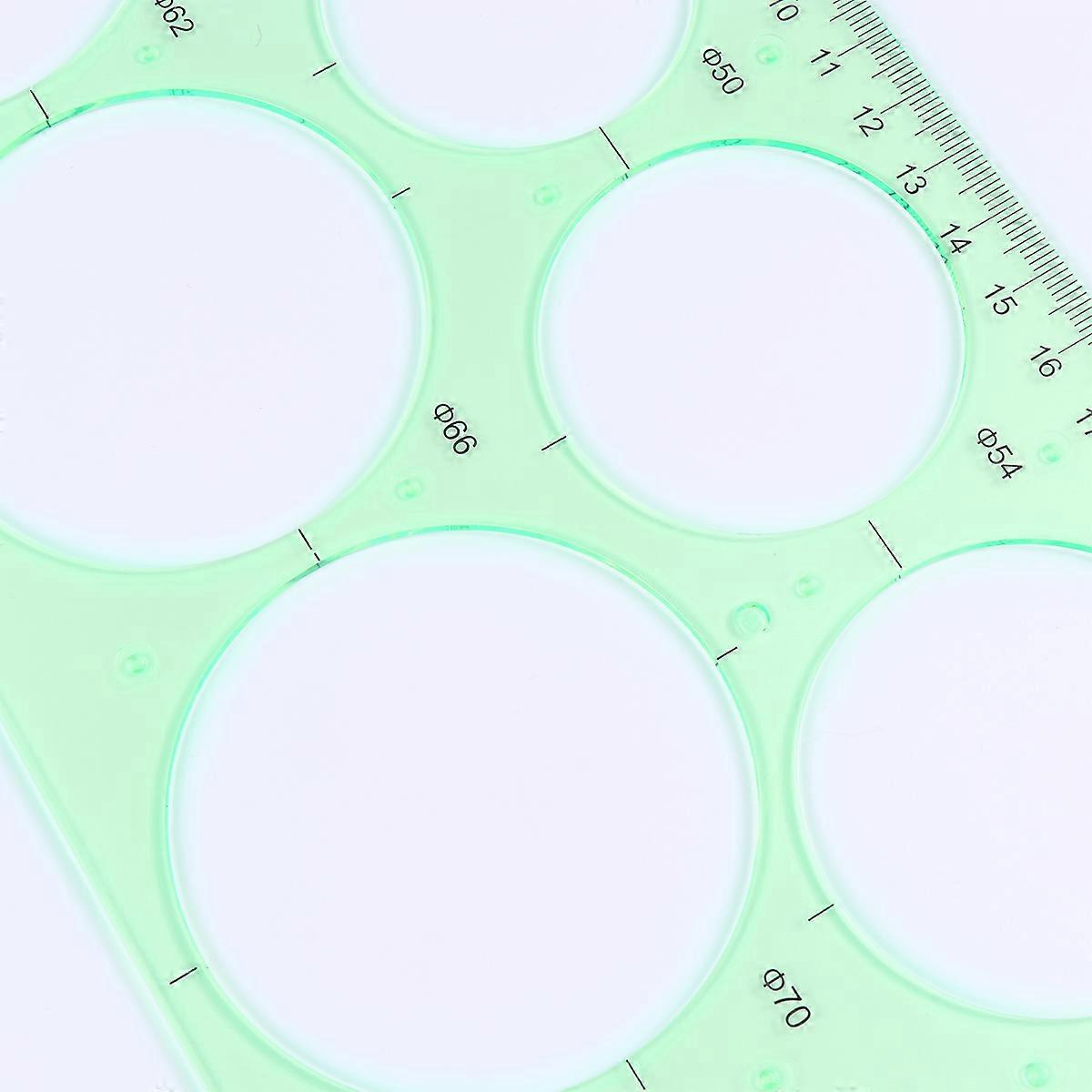 3 Pcs Circle Stencil Scrapbooking Diy Template Plastic Drawings ...