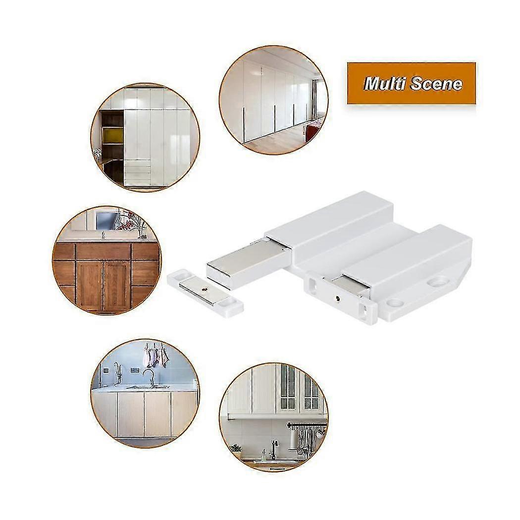 Double Push To Open Cabinet Door Catches Heavy Duty 2 Pack Magnet Push ...