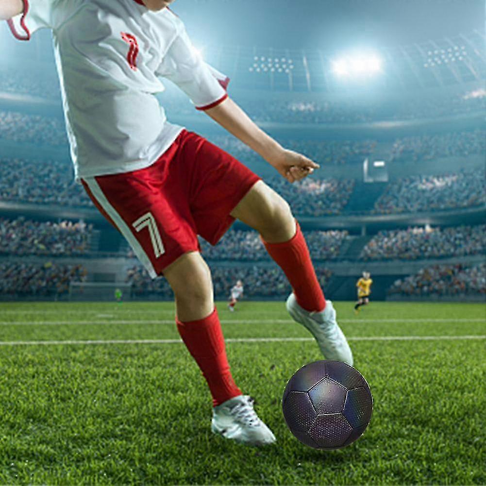 Luminous Football Soccer Light Up Football Glow In The Dark Size 4/5 ...