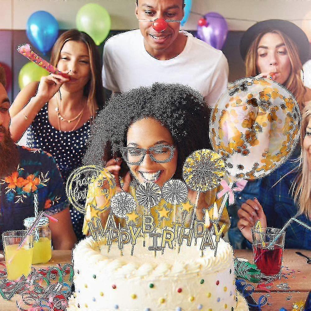 Birthday Cake Topper Set Happy Birthday Cake Topper Letters Cake ...