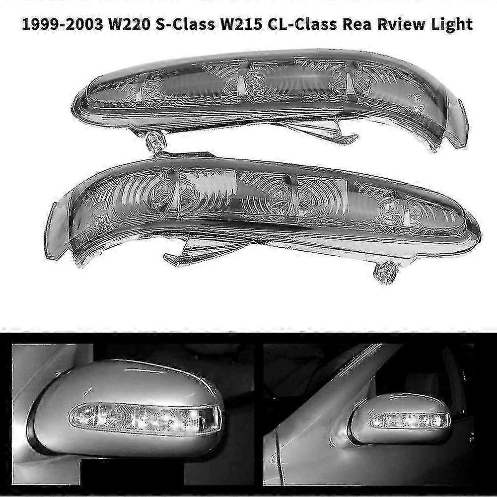 Pair Rear View Side Mirror Lamp Indicators Turn Signal Light Compatible ...